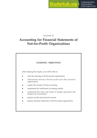 Accounting For Financial Statements Of Not-For-Profit Organizations ...