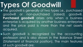 Accounting for goodwill | PPTX