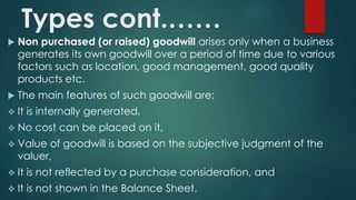 Accounting for goodwill | PPTX