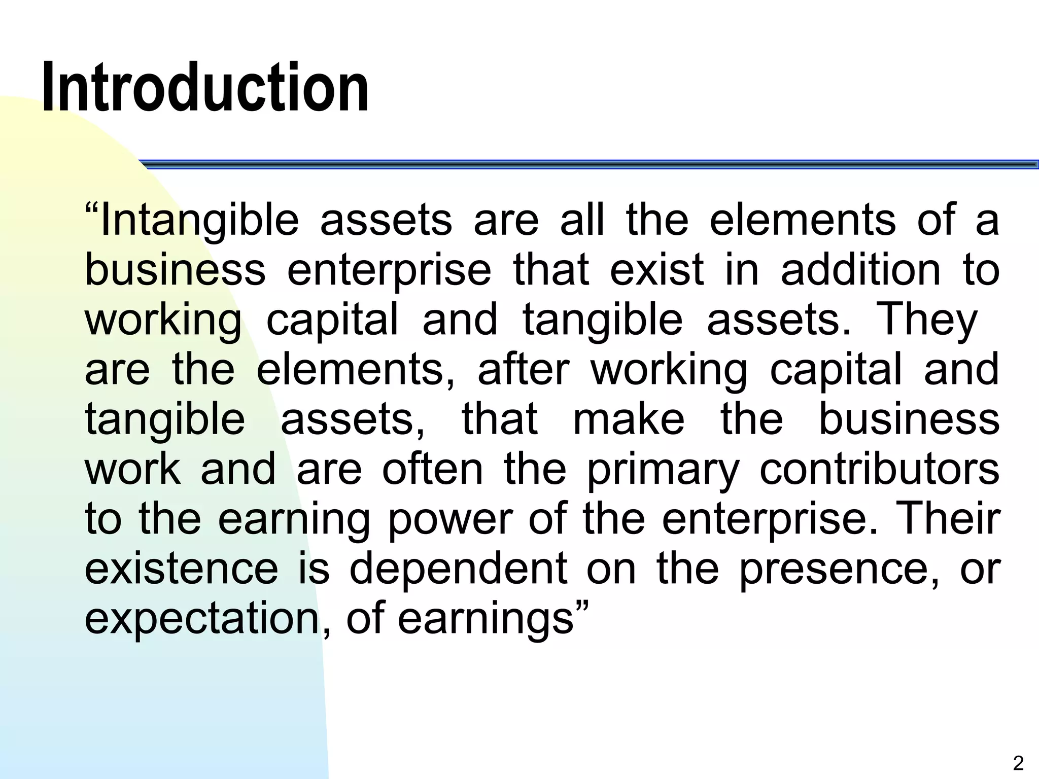 Accounting For Intangibles Ppt