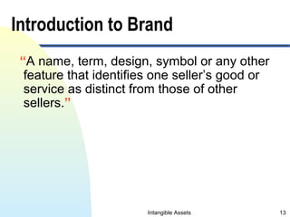 Accounting for intangibles | PPT