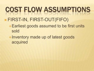 Accounting for inventories | PPTX