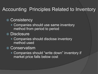 Accounting for inventories | PPTX