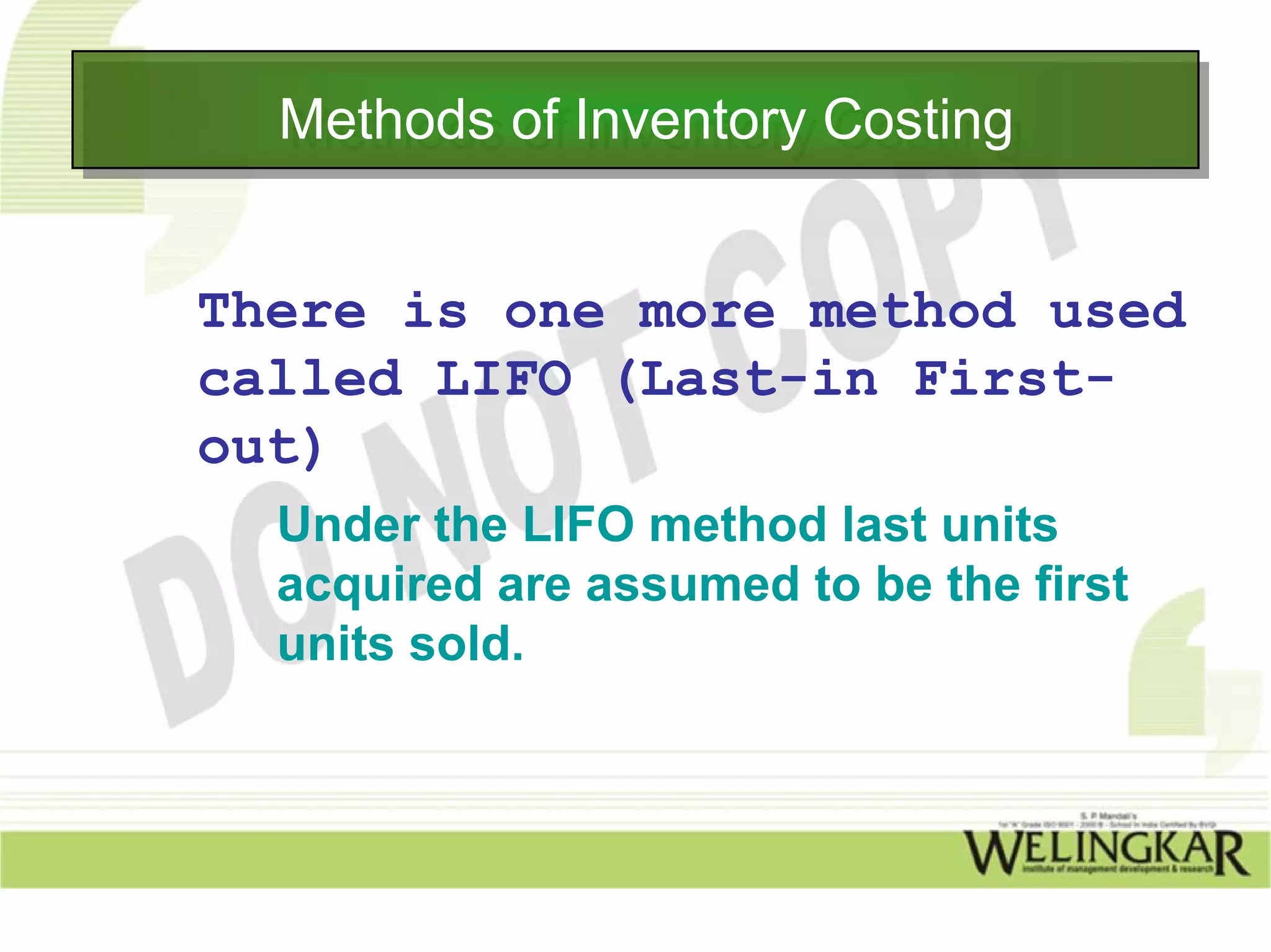 Accounting for Inventory | PDF