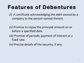 Accounting for issue of debentures | PPT