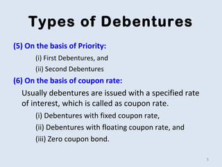 Accounting for issue of debentures | PPT