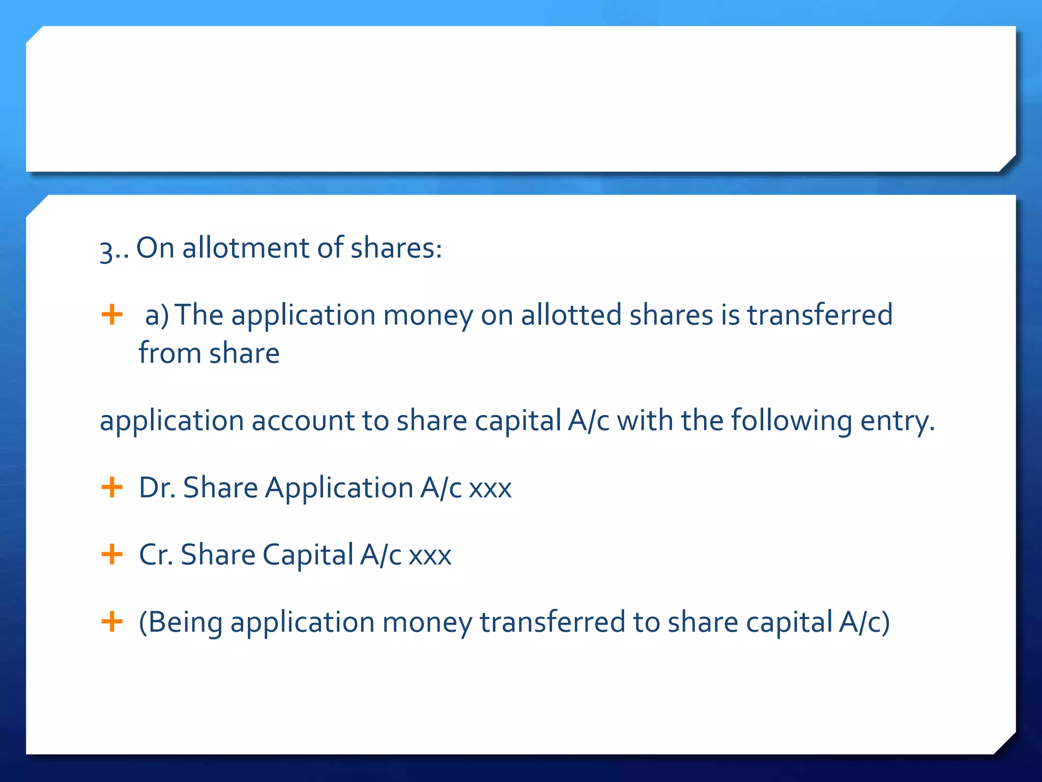 Accounting for issue of shares and loan notes | PPTX