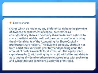 Accounting for issue of shares and loan notes | PPTX