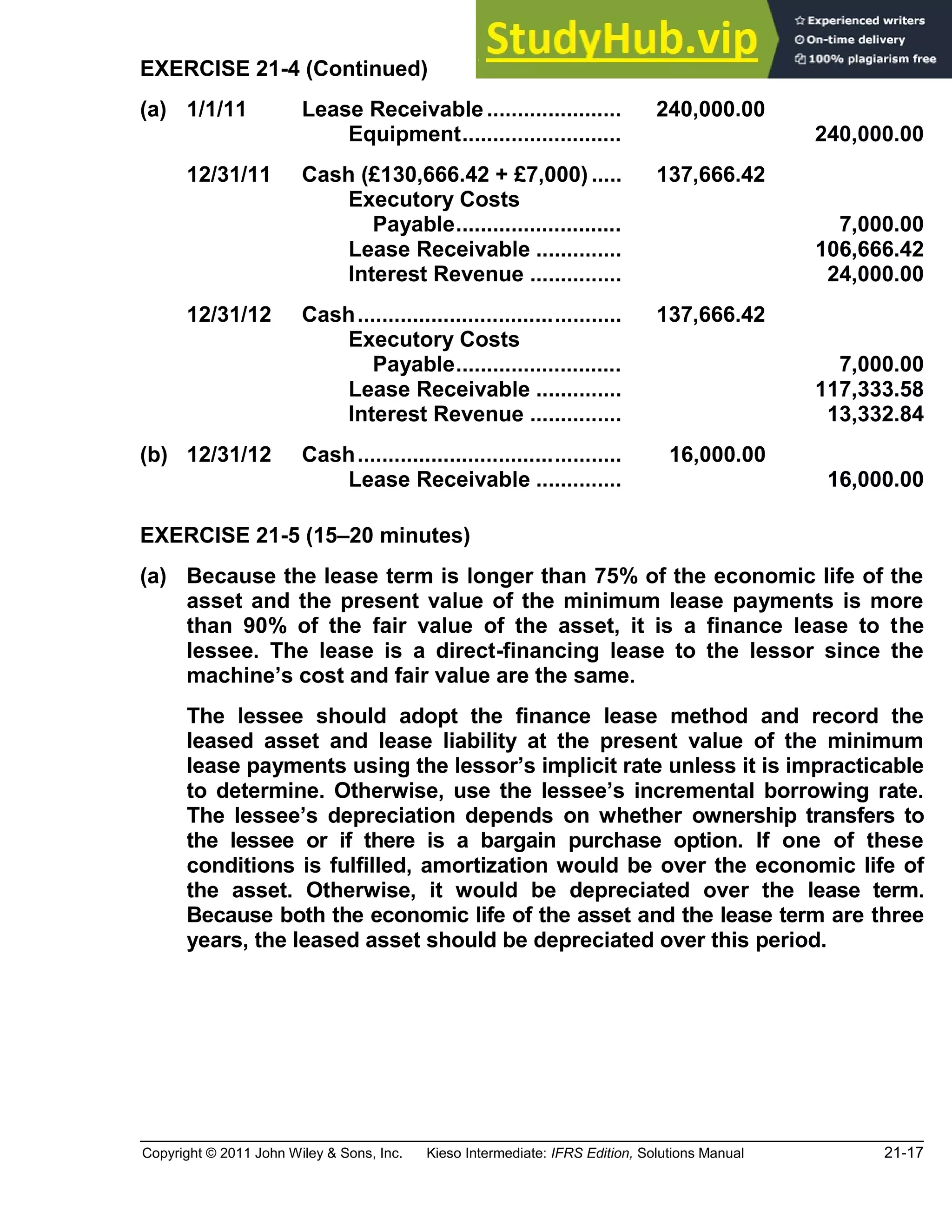 Accounting For Leases ASSIGNMENT CLASSIFICATION TABLE (BY TOPIC) Topics Questions Brief ...