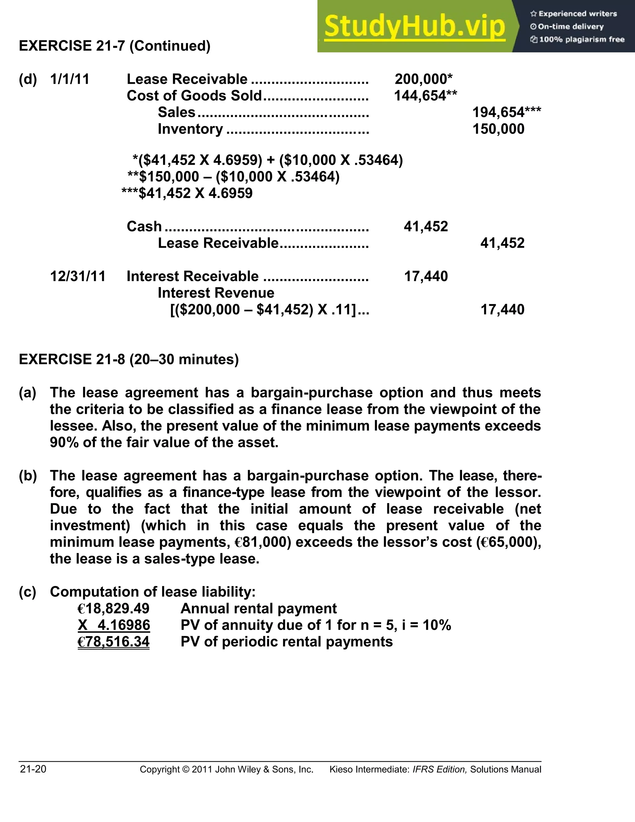 Accounting For Leases ASSIGNMENT CLASSIFICATION TABLE (BY TOPIC) Topics Questions Brief ...