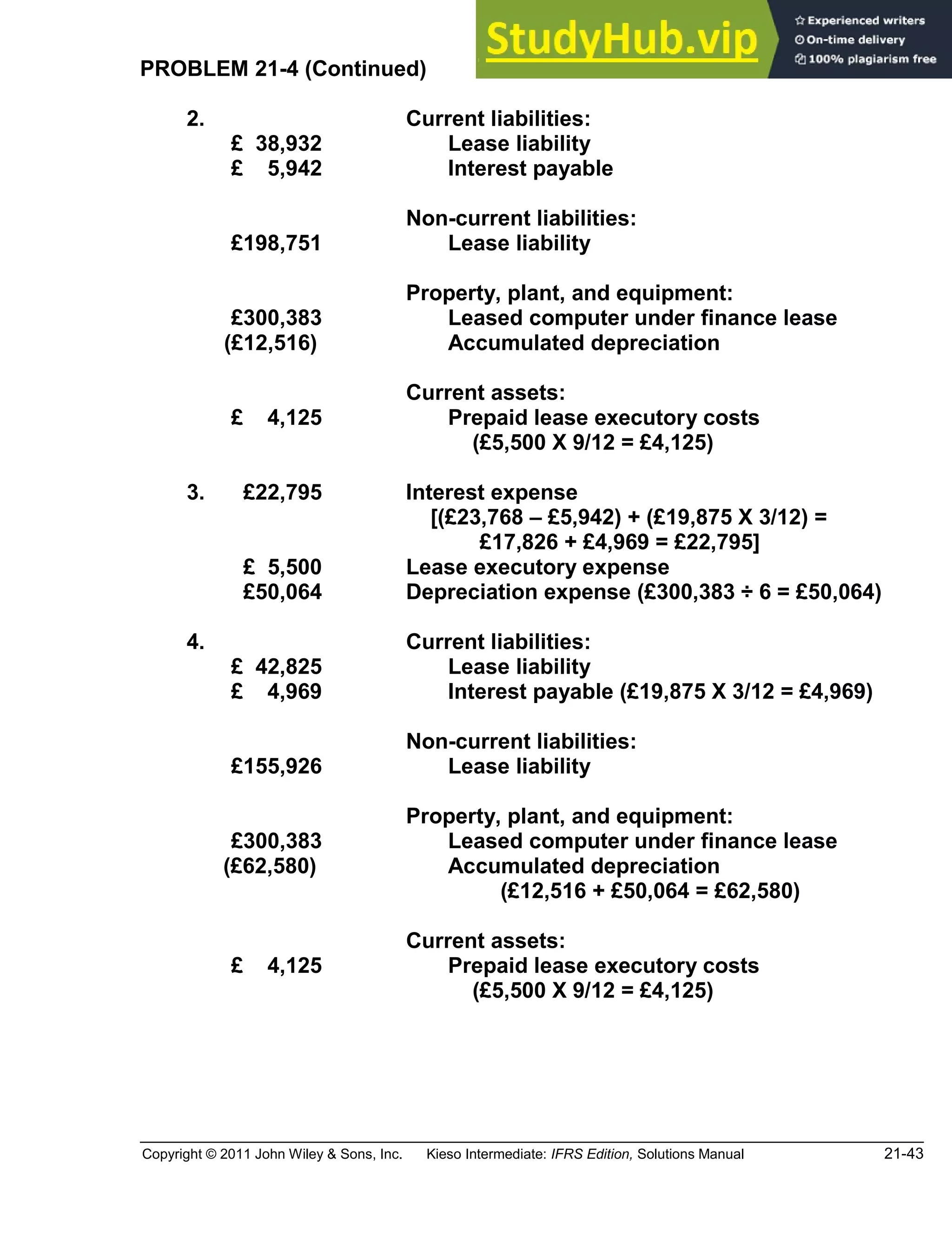 Accounting For Leases ASSIGNMENT CLASSIFICATION TABLE (BY TOPIC) Topics Questions Brief ...