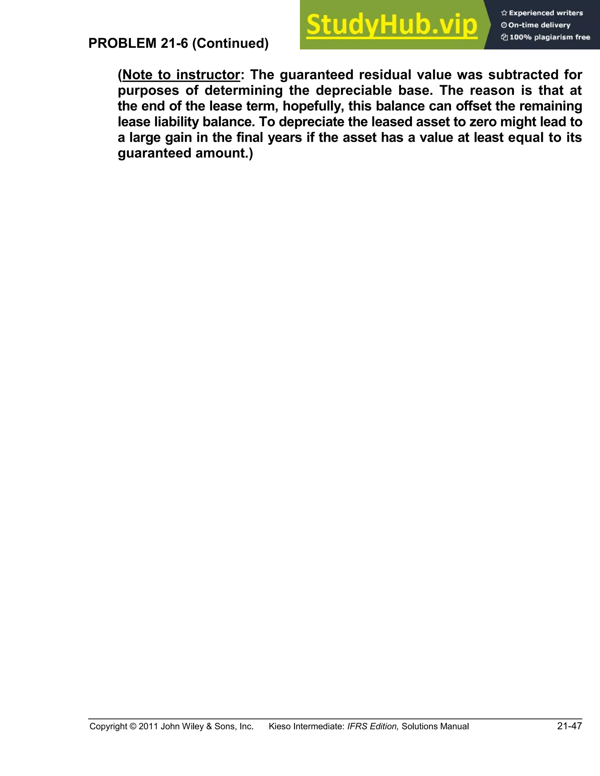 Accounting For Leases ASSIGNMENT CLASSIFICATION TABLE (BY TOPIC) Topics Questions Brief ...