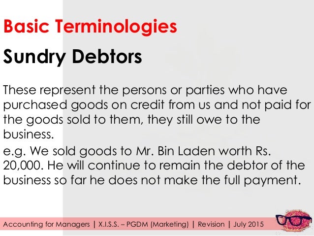 Accounting for Managers - Brief Overview