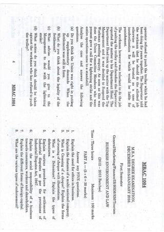 Accounting for managers Question Papers for MBA/ PGDM students | PDF