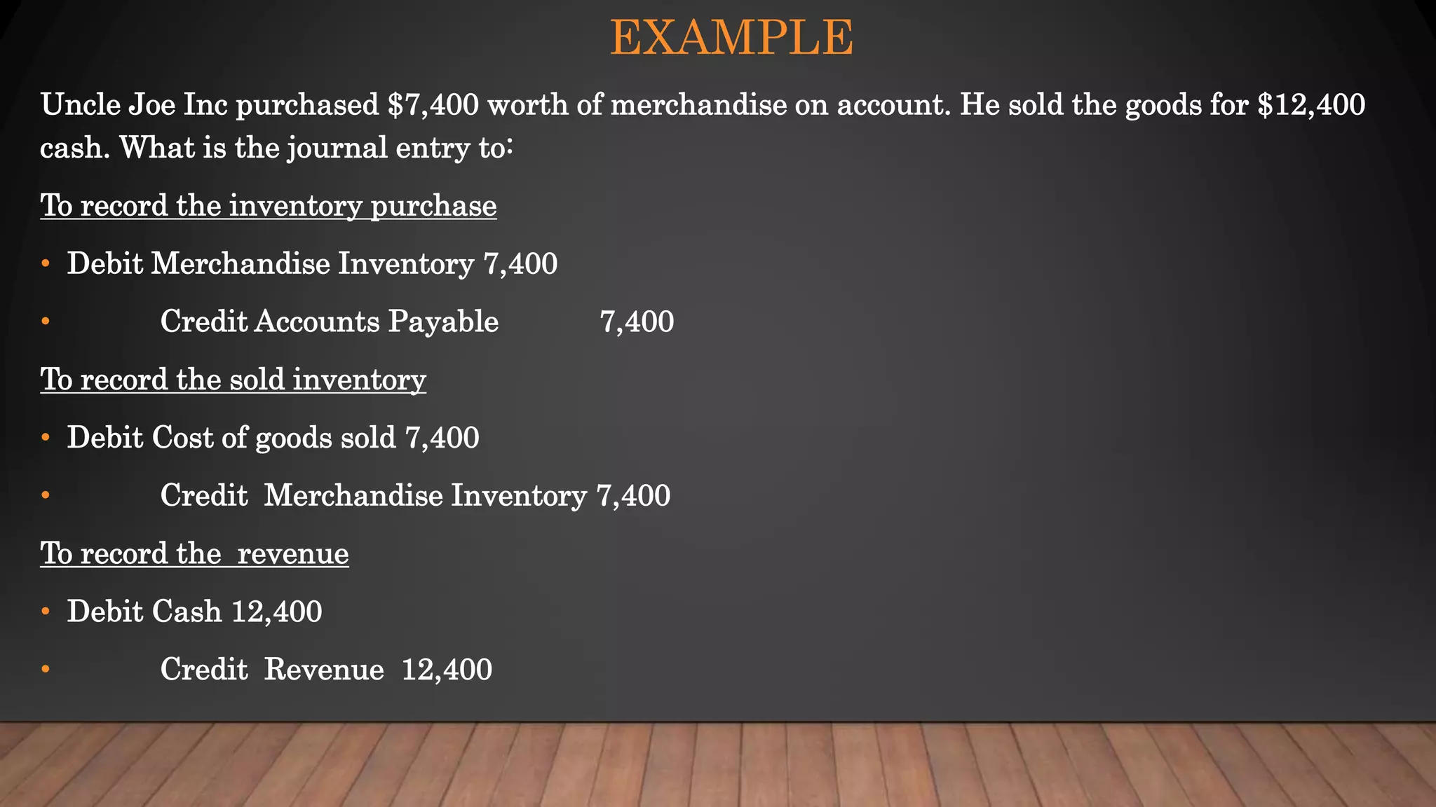 Accounting for merchandise business | PPTX