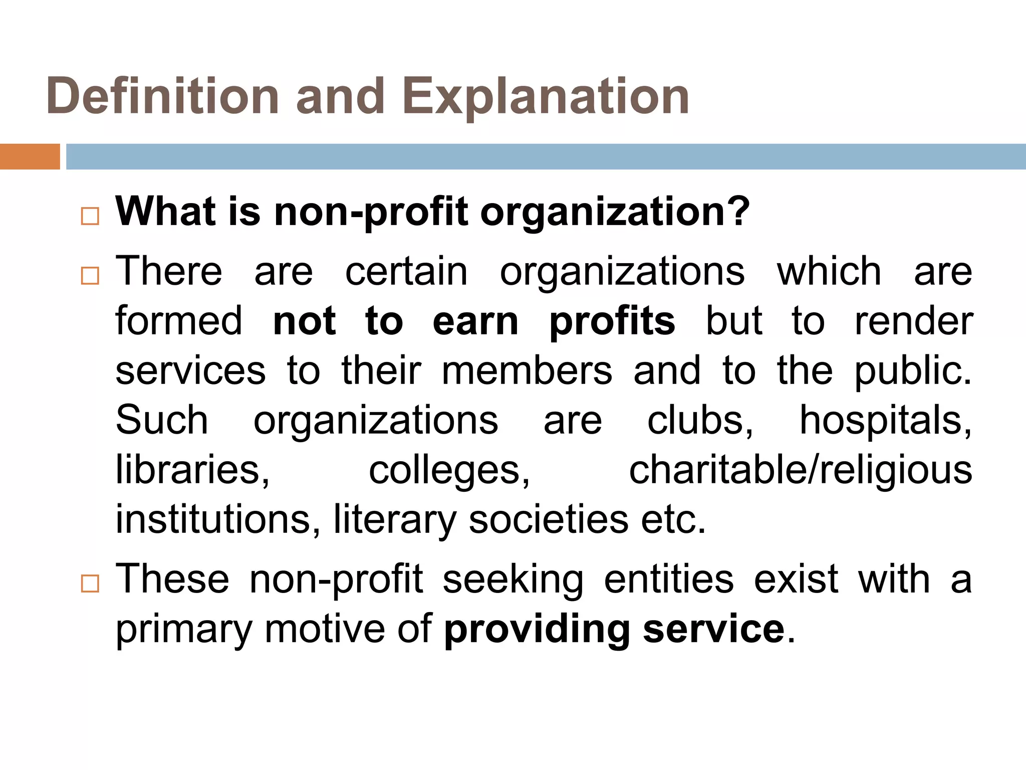 Accounting for non profit organization | PPTX