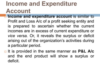 Accounting for non profit organization | PPTX