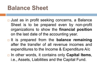 Accounting for non profit organization | PPTX