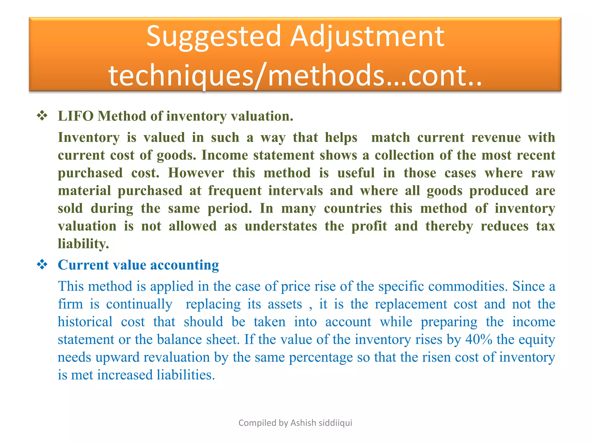 Accounting for price level changes ppt | PPTX
