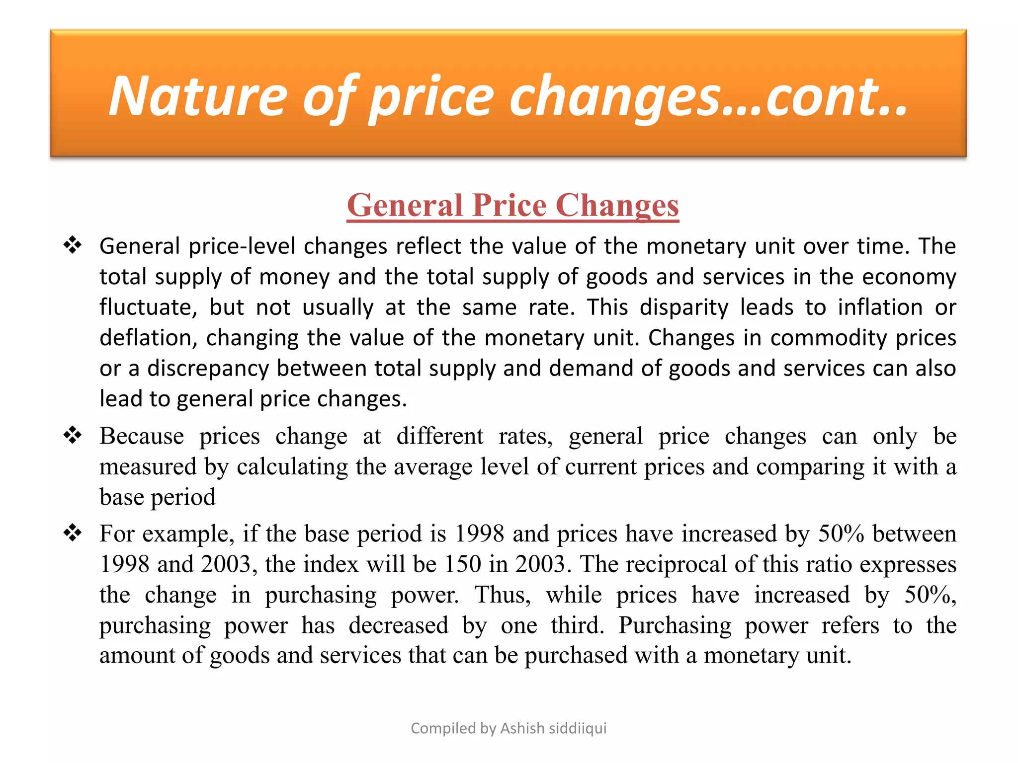 Accounting for price level changes ppt | PPTX