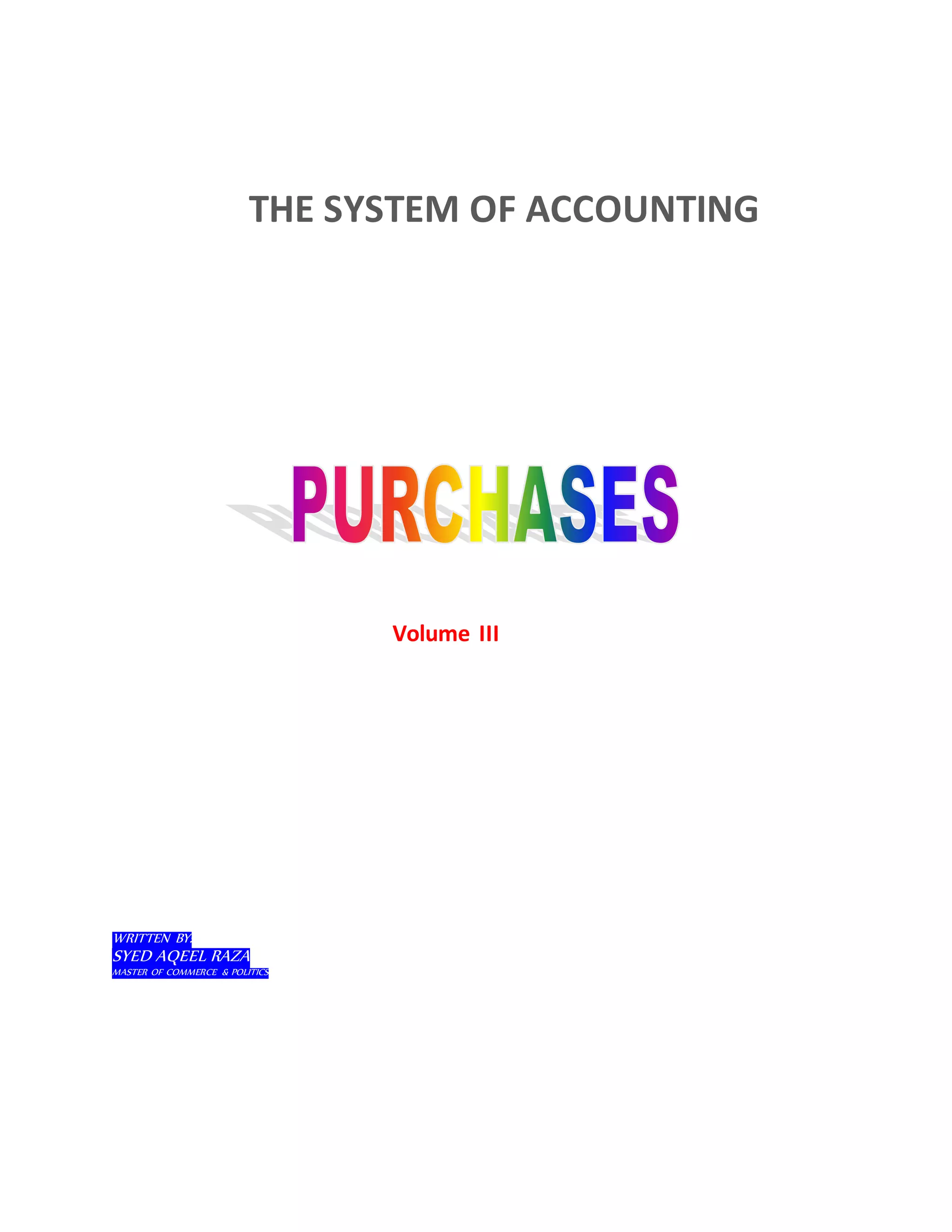 Accounting for purchases | PDF