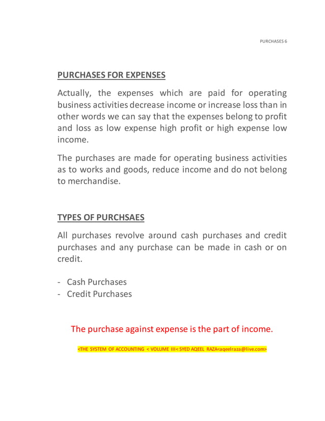 Accounting for purchases | PDF