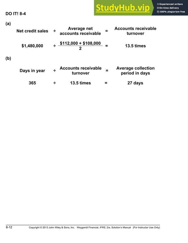 Accounting for Receivables ASSIGNMENT CLASSIFICATION TABLE Learning Objectives Questions Brief ...