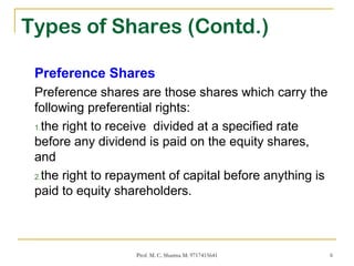 Accounting for share capital | PPT