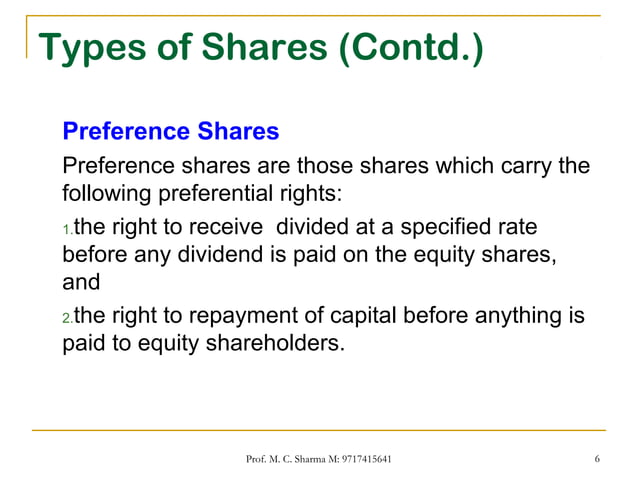 Accounting for share capital | PPT | Stocks and Bonds | Personal Investing