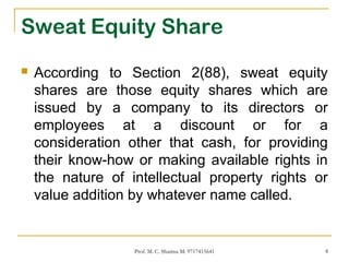 Accounting for share capital | PPT