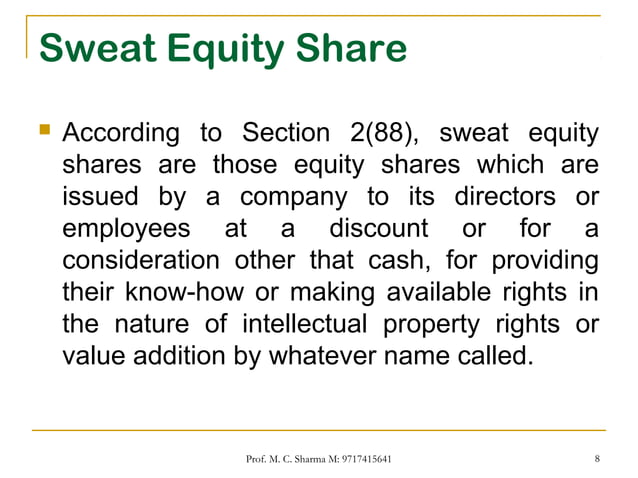 Accounting for share capital | PPT | Stocks and Bonds | Personal Investing