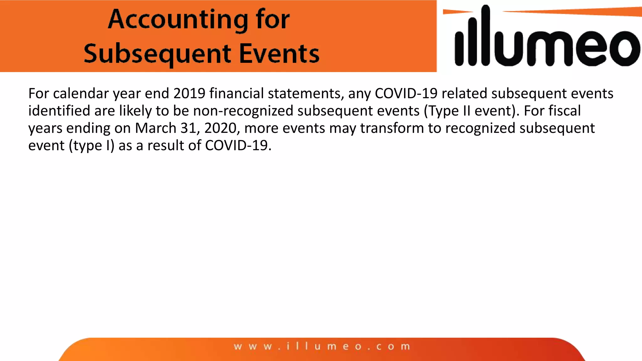 Accounting for subsequent events | PPT