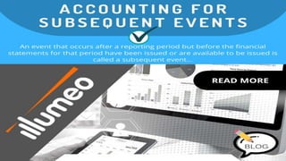Accounting for subsequent events | PPTX | Stocks and Bonds | Personal ...