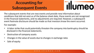 Accounting for subsequent events | PPTX | Stocks and Bonds | Personal ...
