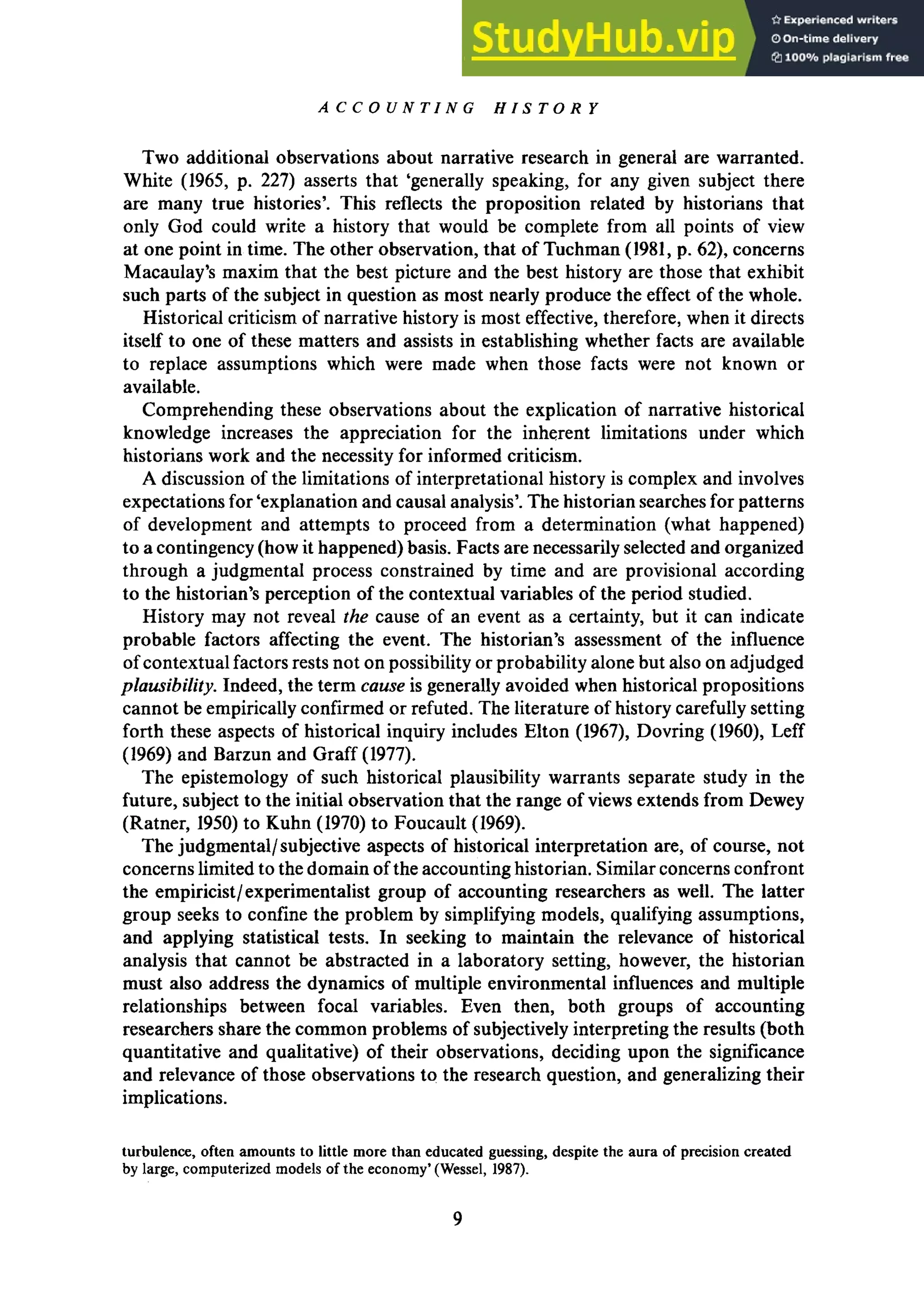 Accounting History Definition And Relevance | PDF