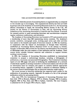 Accounting History Definition And Relevance | PDF