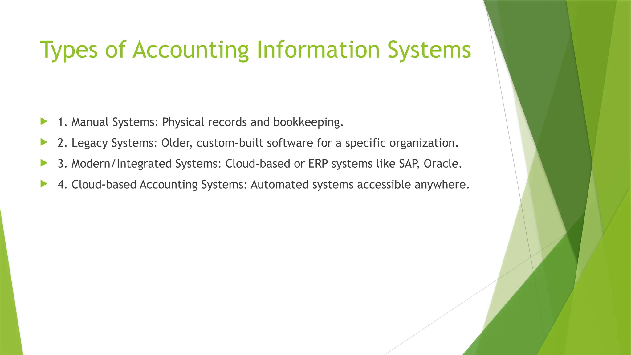Accounting Information System Ais Also Pptx