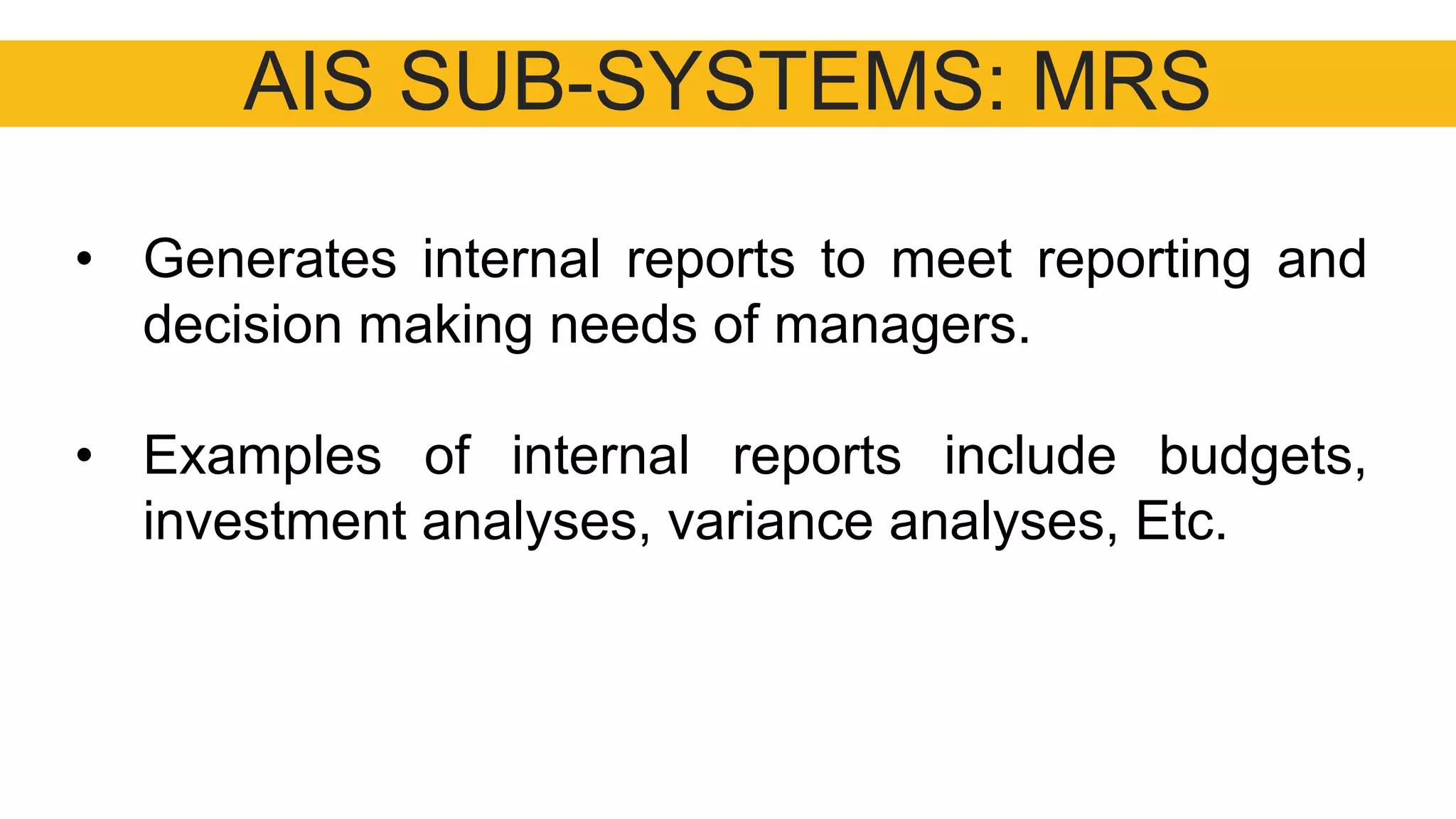 Accounting Information System (AIS) | PPTX