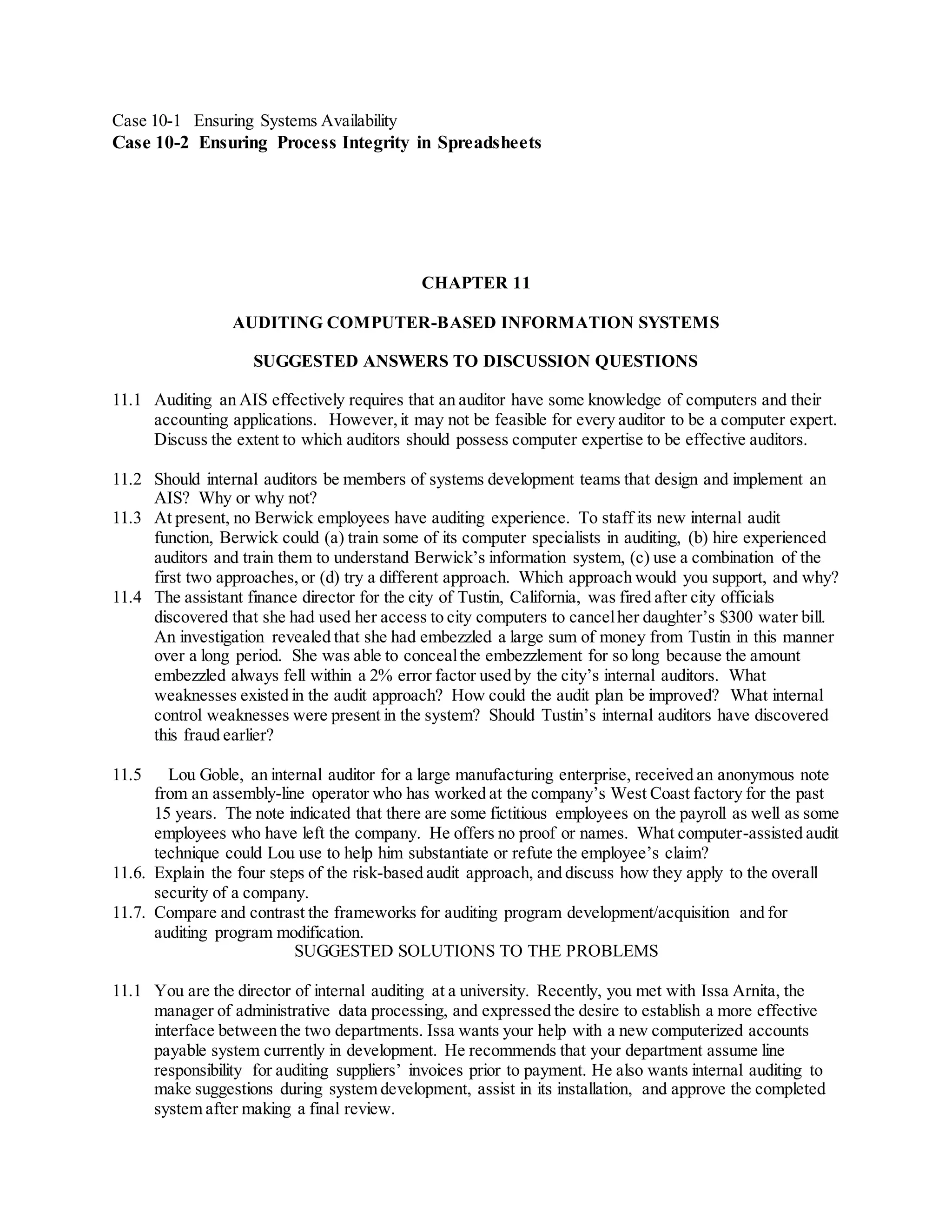 Accounting information systems 13th ed . | DOCX