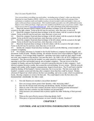 Accounting information systems 13th ed . | DOCX