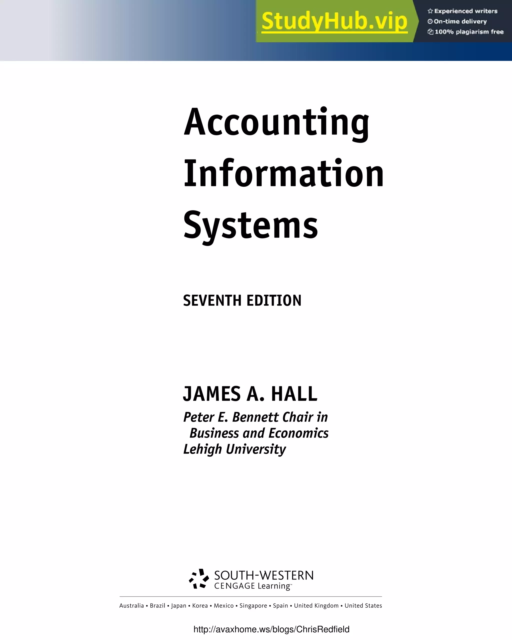 Accounting Information Systems Seventh Edition Pdf