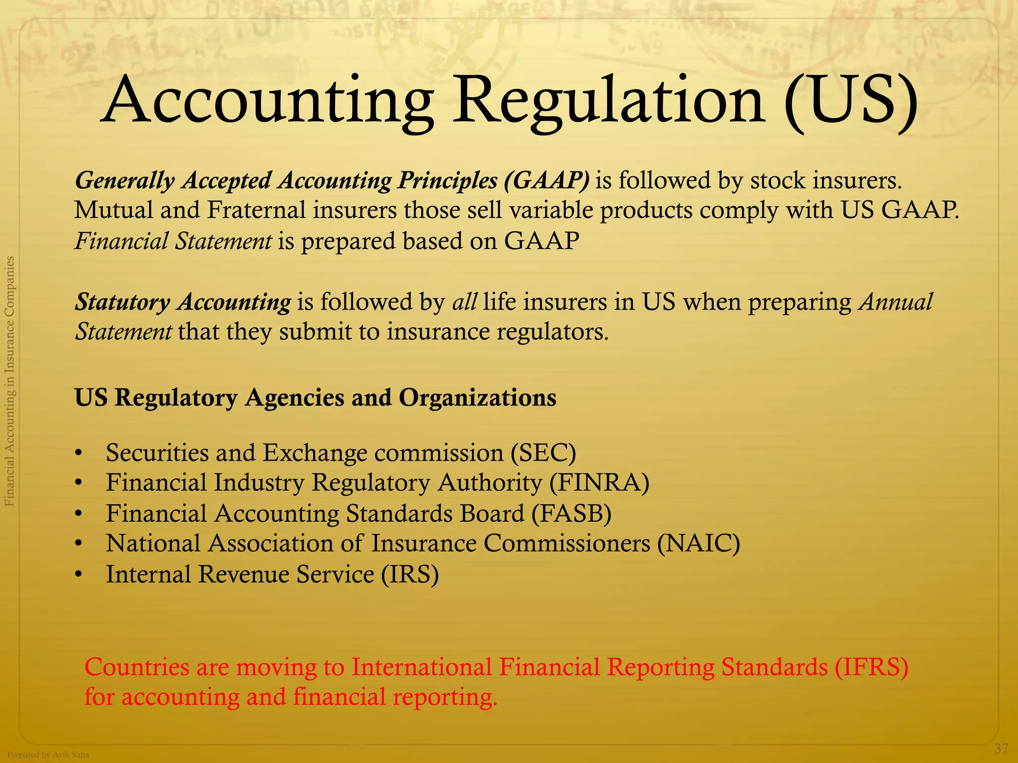 Accounting in insurance companies basic concepts | PDF