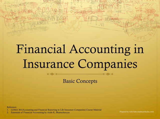 Accounting in insurance companies basic concepts | PDF | Business ...