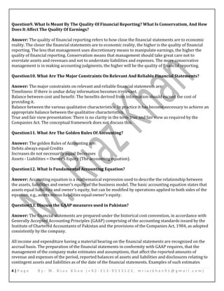 Accounting interview questions and answers by m riaz khan | PDF | Free ...