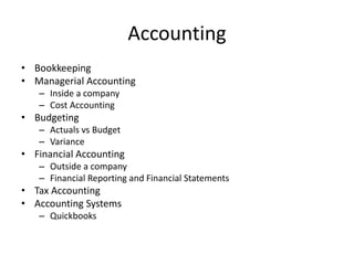 Accounting Introduction and Overview | PPT