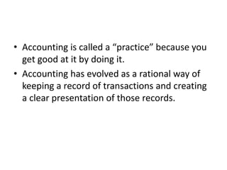Accounting Introduction and Overview | PPT