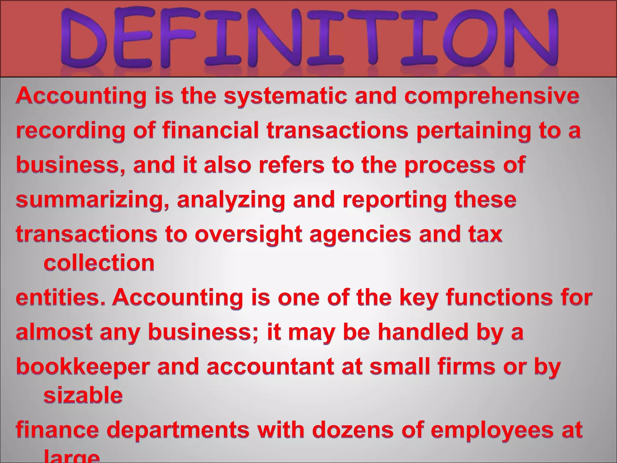 Accounting introduction | PPT