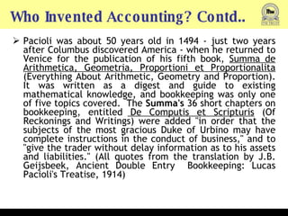 Accounting Invention | PPT
