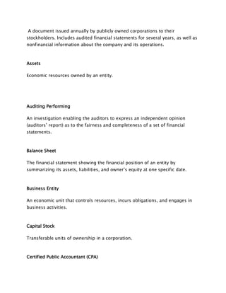 Accounting key terms | DOCX