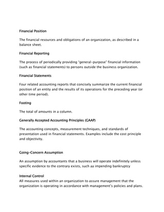 Accounting key terms | DOCX